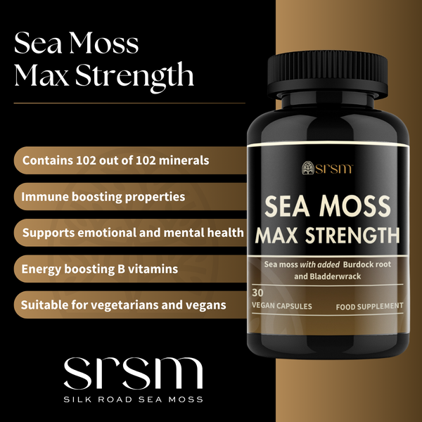 SEA MOSS MAX STRENGTH CAPSULES – Silk Road Sea Moss